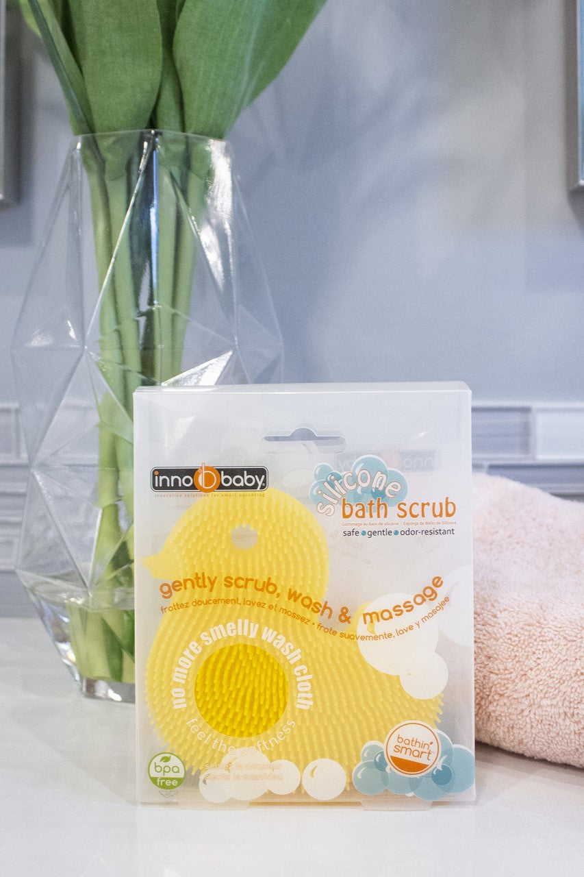 Silicone Duck Bath Scrub - Innobaby - Lush Lemon