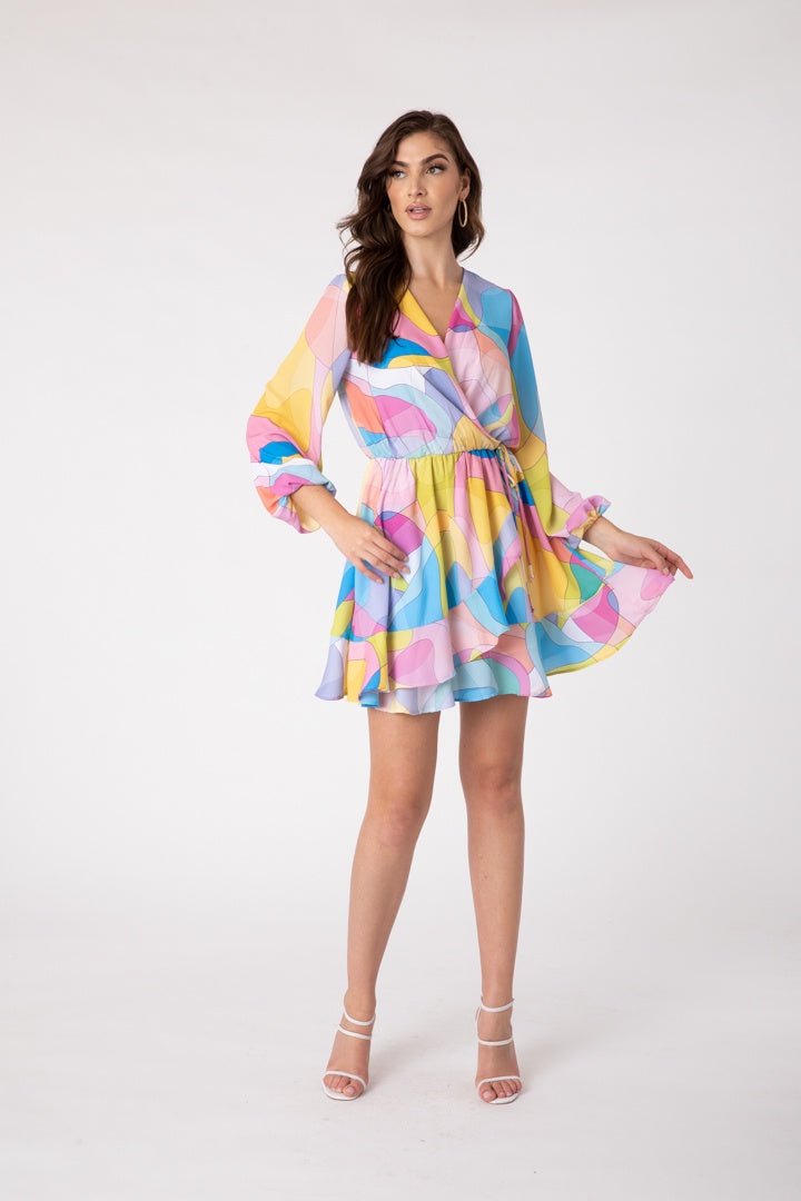 Isla Dress Artsy - Sincerely Ours - Lush Lemon