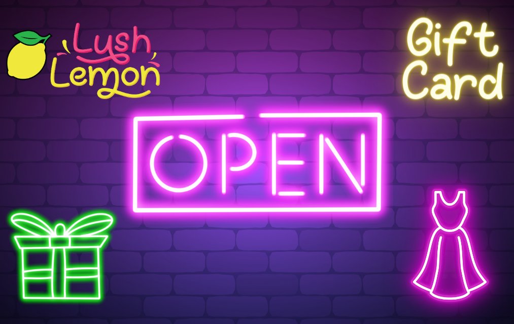 Lush Lemon Gift Card - Lush Lemon - Lush Lemon