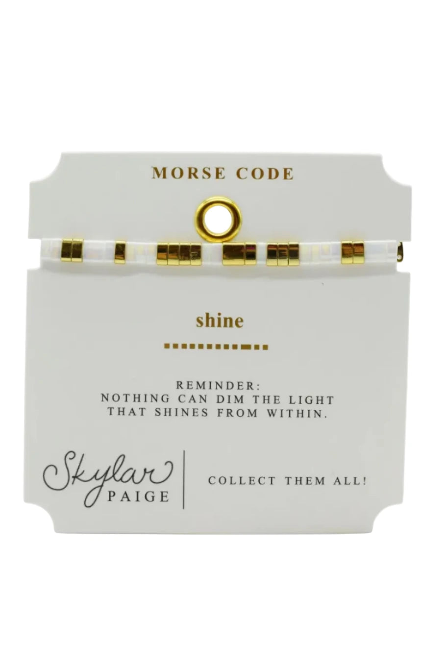 Skylar Paige Morse Code Bracelet - Skylar Paige - Lush Lemon